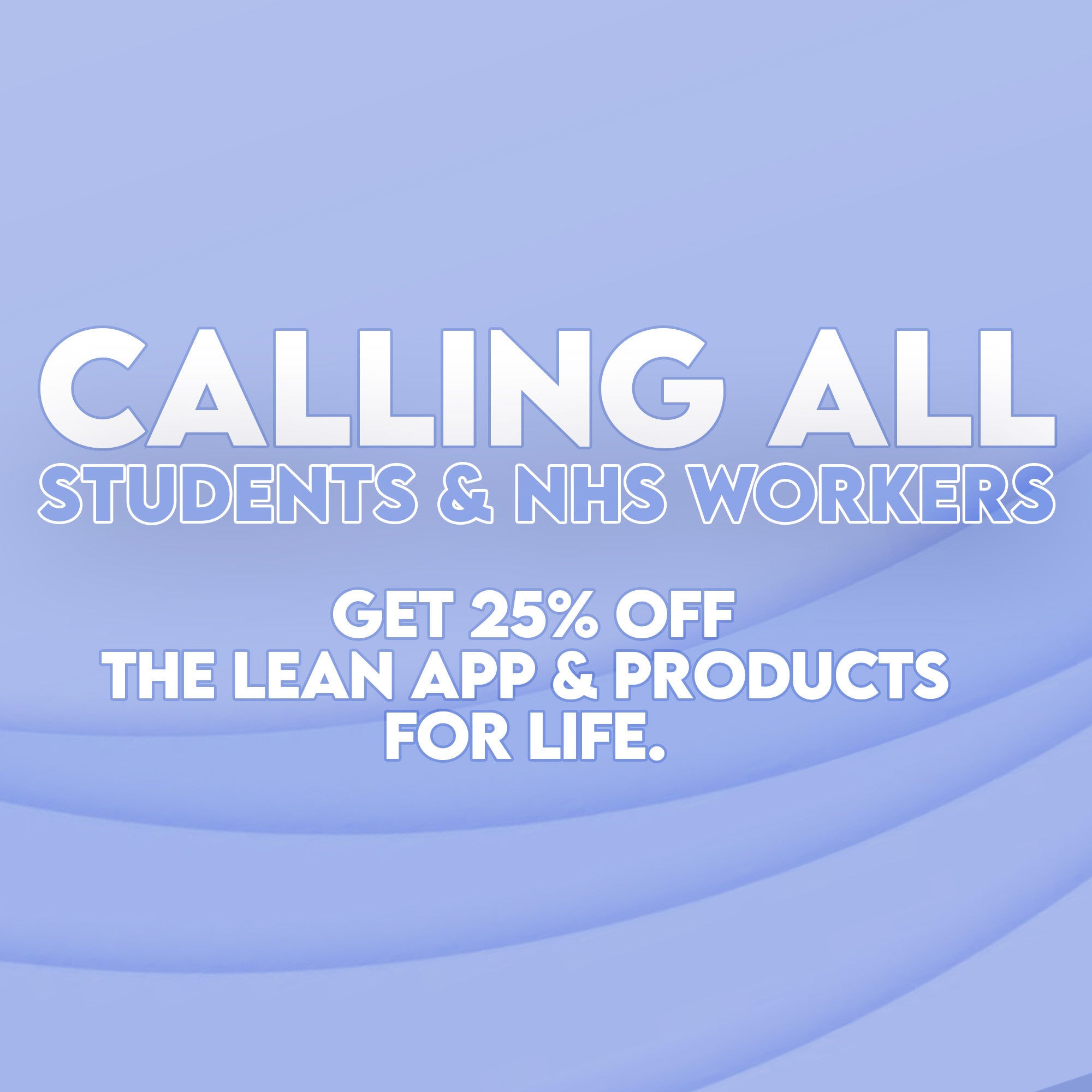 Student and NHS discount – LEAN